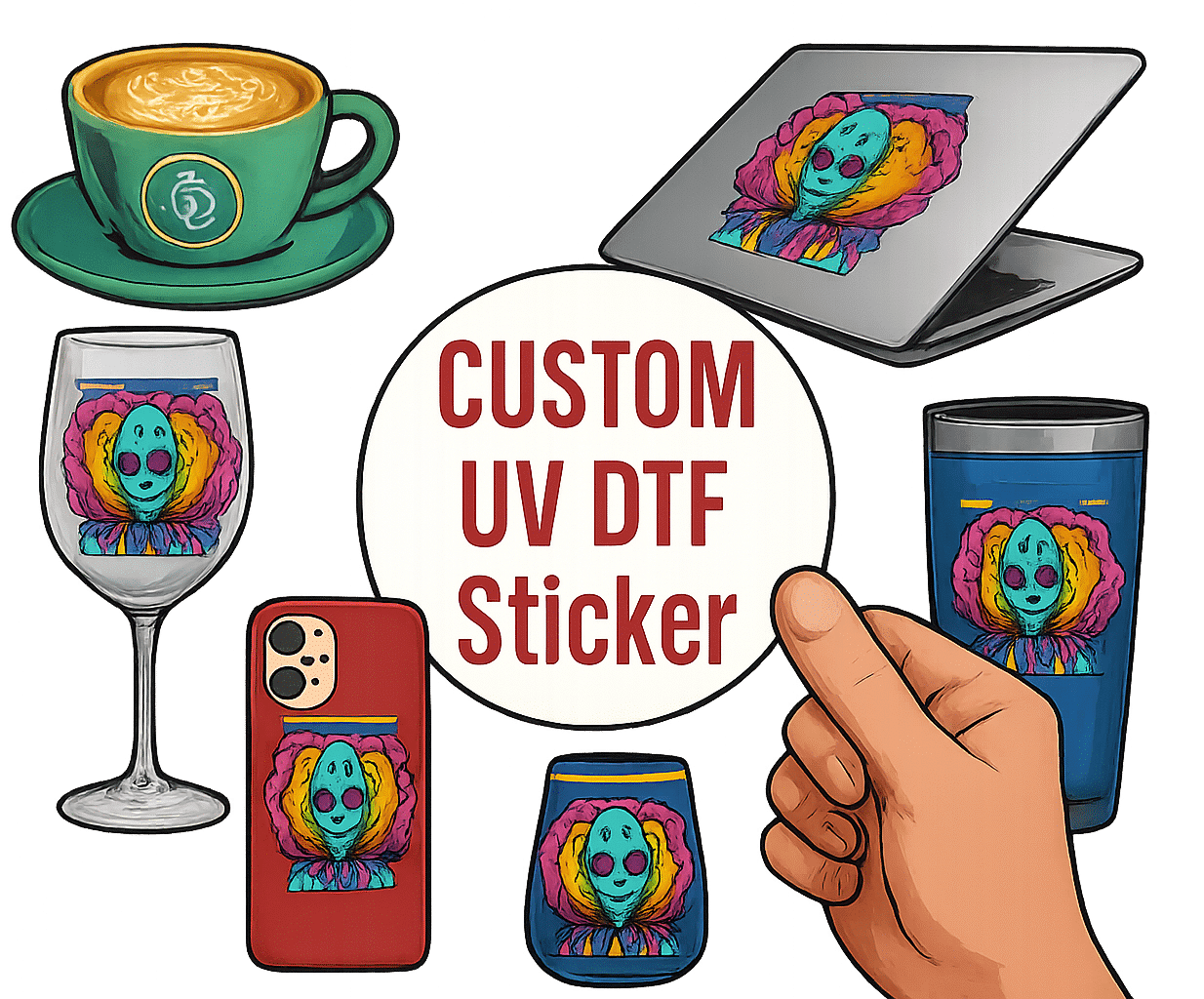 Panda UV DTF Transfer - PANDA DTF TRANSFERS